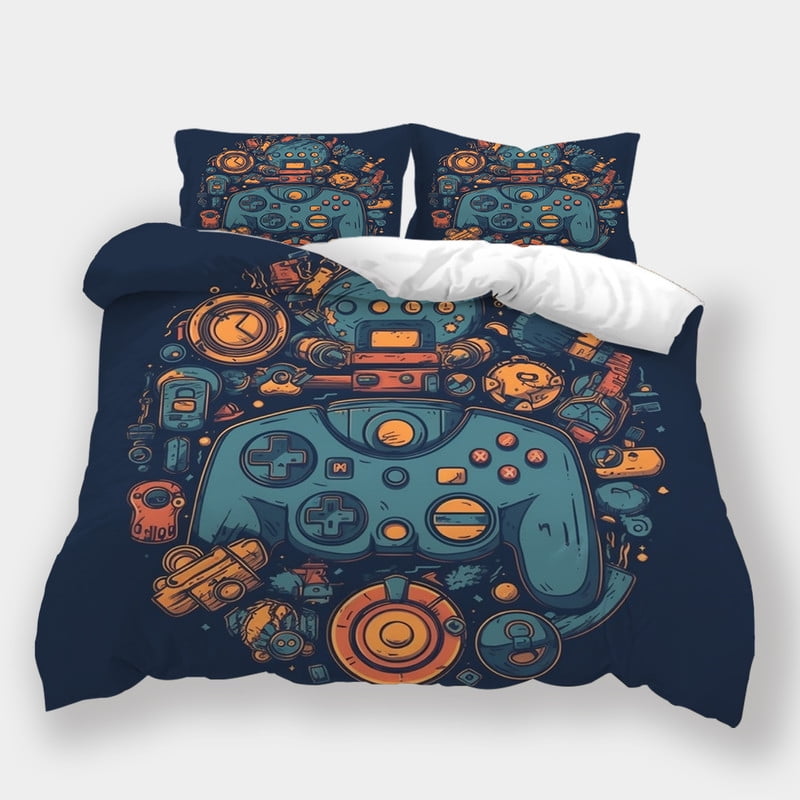 3D Gamepad Printed Comforter Cover Set Boys Men Gamer Luxury Bedspreads ...