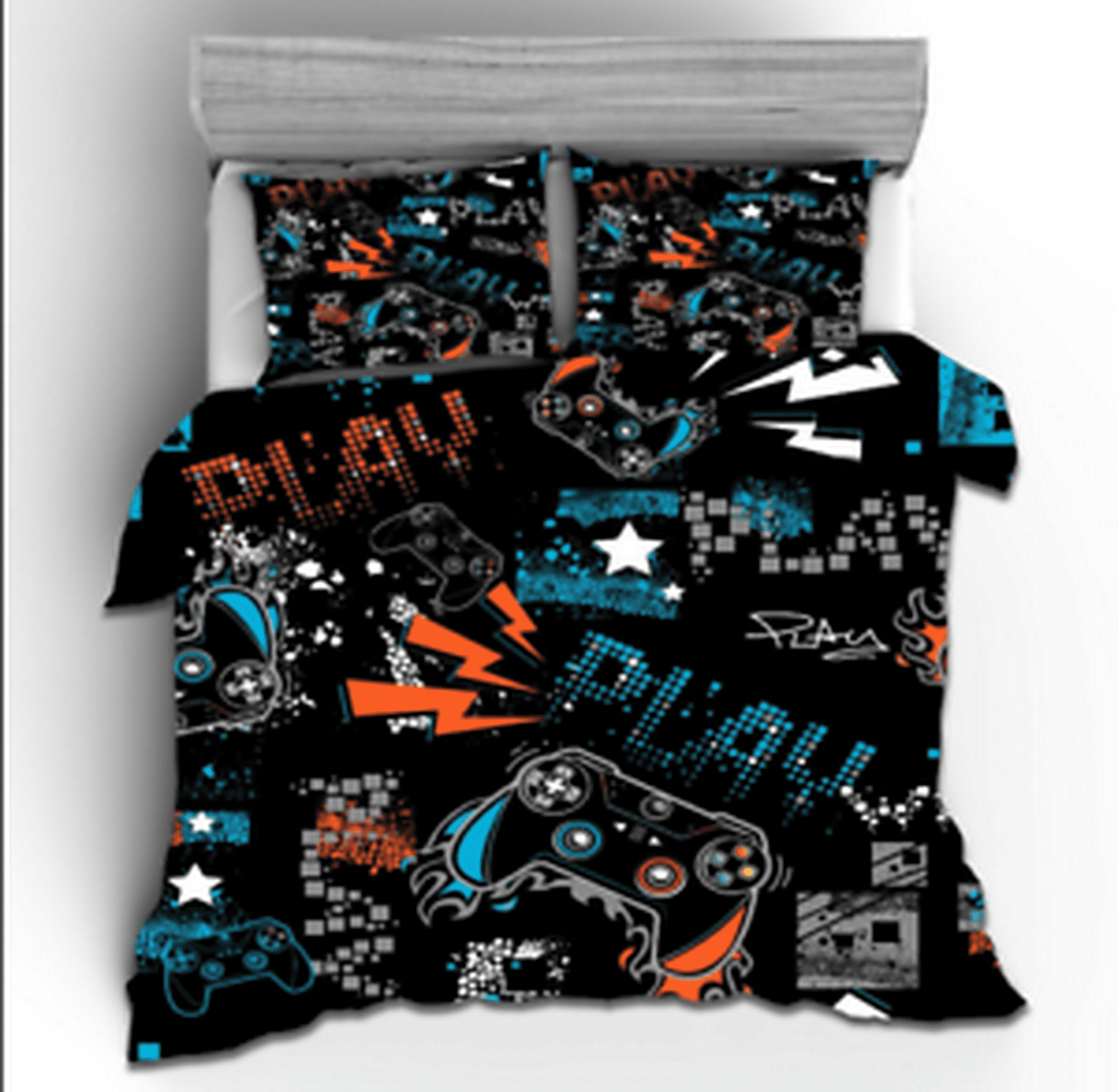 3D Gamer Bedding Set Duvet Cover Game Over Cover PillowCase - Walmart.com