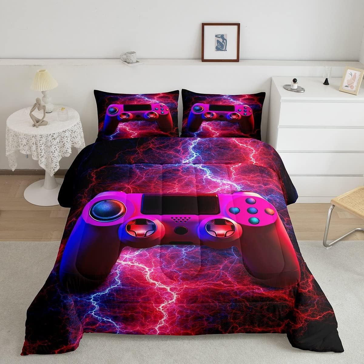 3D Gaming Comforter Set Boys Teens Gamer Video Game Controller ...