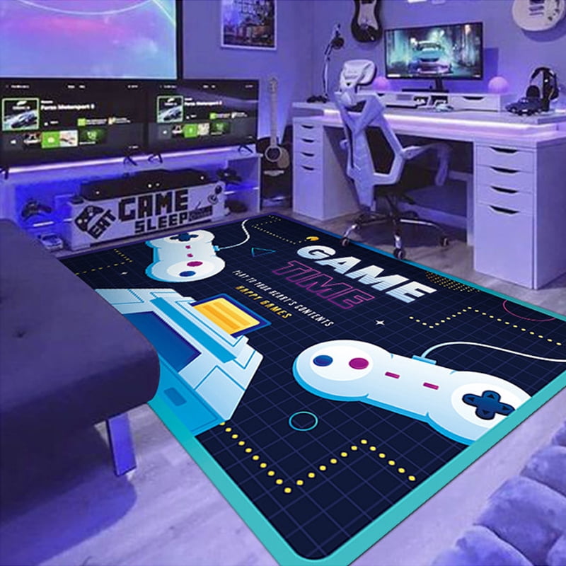 3D Gaming themed large area Rugs E-sports Room ration Rug Cartoon ...