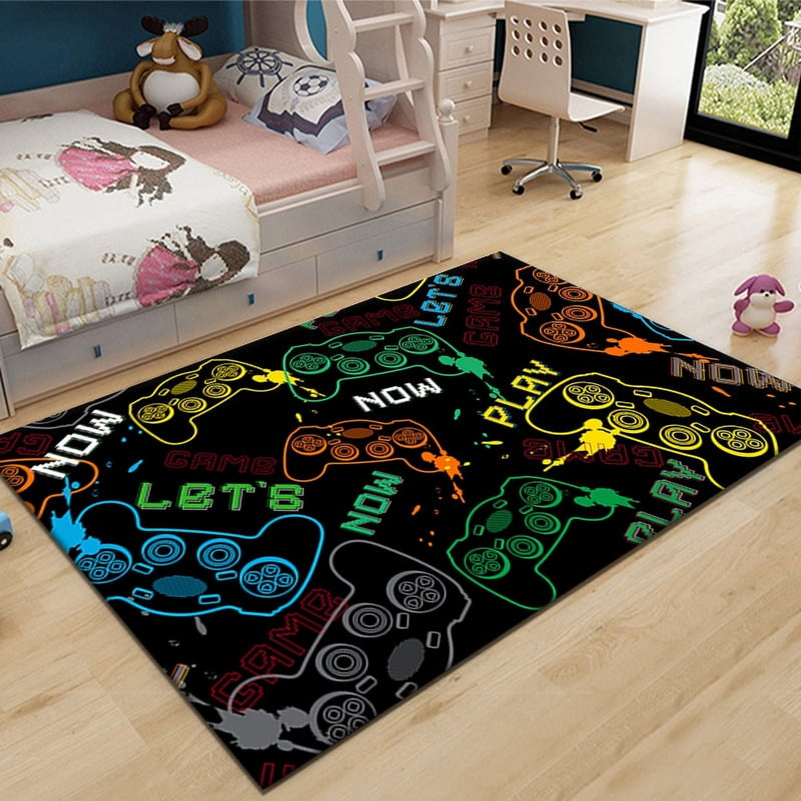 3D Gaming themed large area Rugs E-sports Room ration Rug Cartoon ...