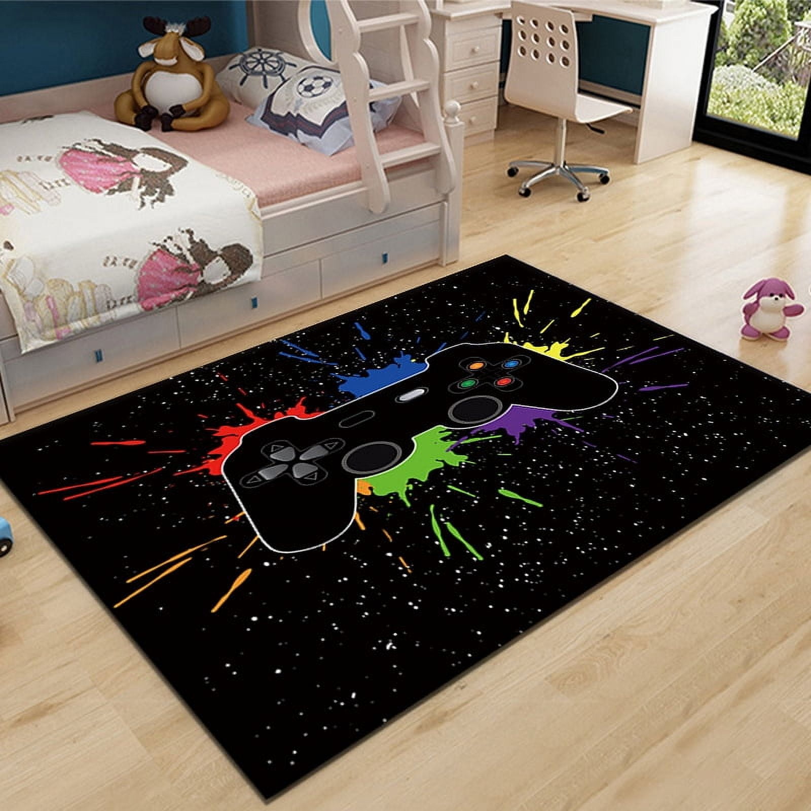 3D Gaming themed large area Rugs E-sports Room ration Rug Cartoon ...