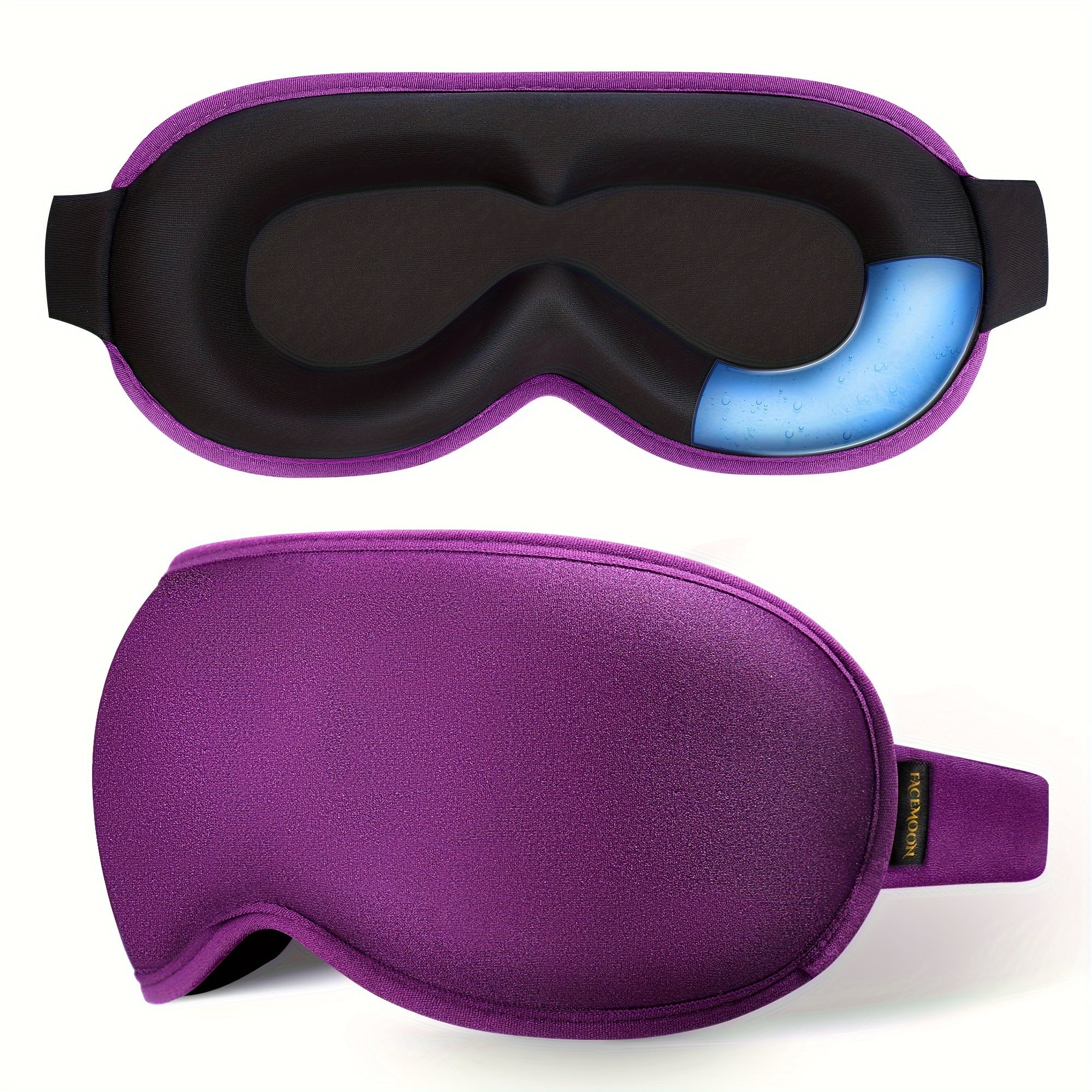 3D Cooling Eye Mask for Sleeping - Gel Eye Mask for Puffy Eyes ...