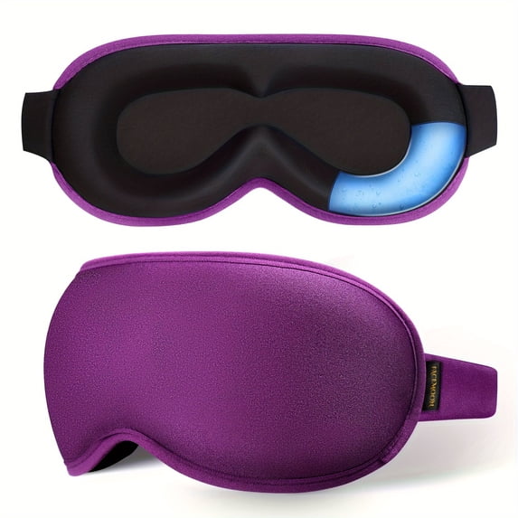 FACEMOON 3D Cooling Gel Eye Mask for Sleeping and Relaxation, Puffy ...