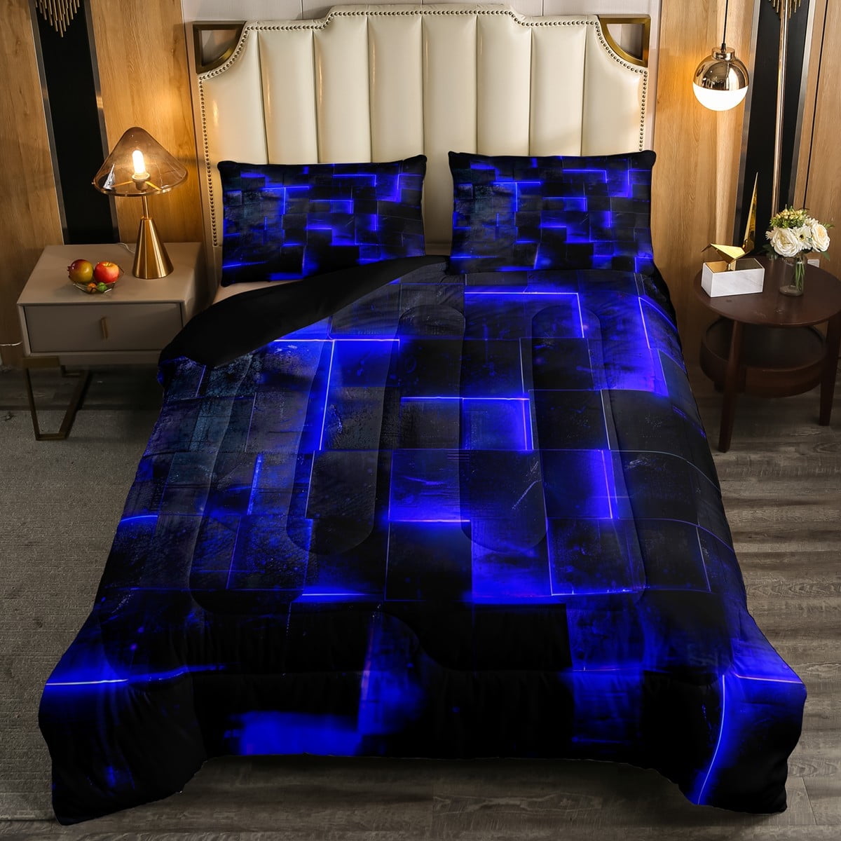 3D Geometric Bedding Set Queen Abstract Aesthetic Queen Comforter ...