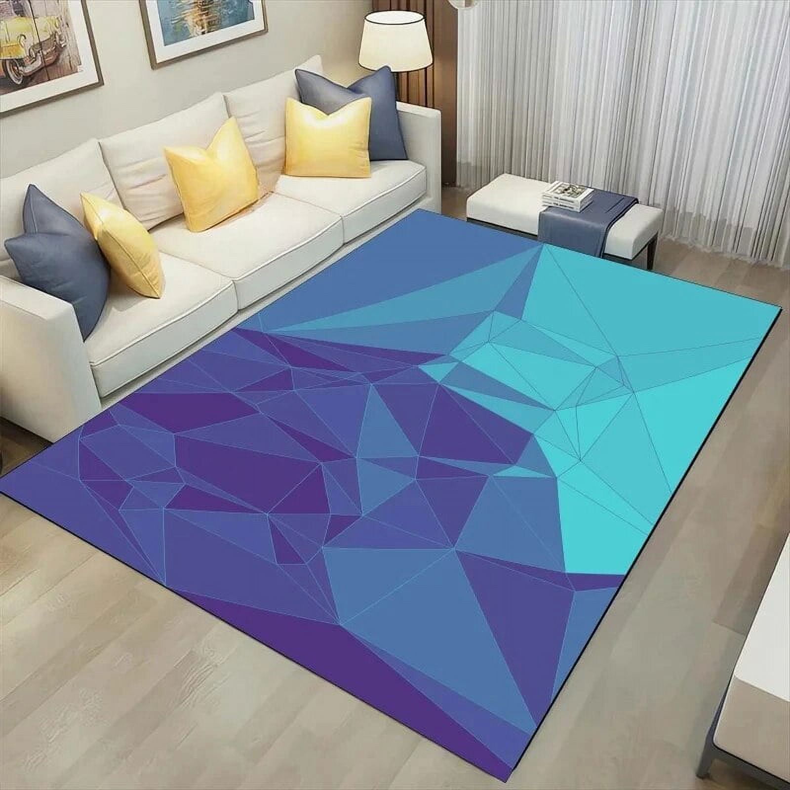 3D Geometric Carpet Neon Lights Rugs Hexagons Carpets for Home Play ...