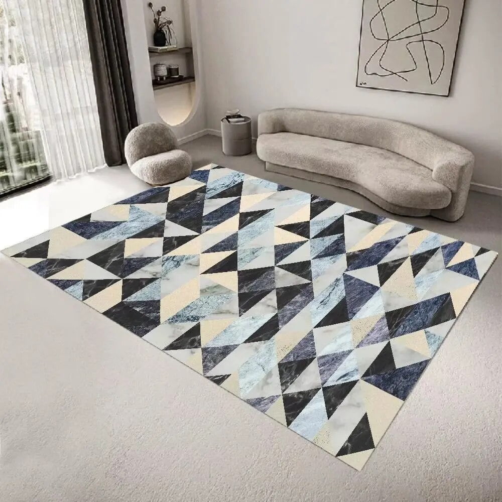 3D Geometric Carpet for Living Room Modern Style Large Room Rug Decor ...