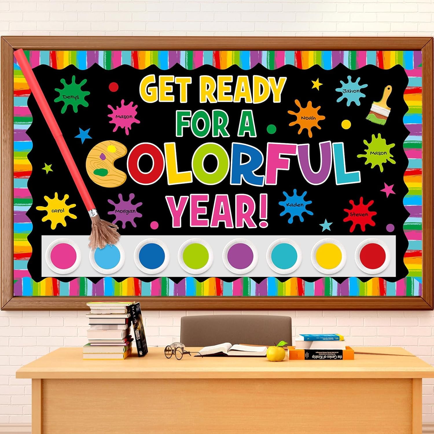 3D Get Ready for a Colorful Year Bulletin Board Decorations Set for ...