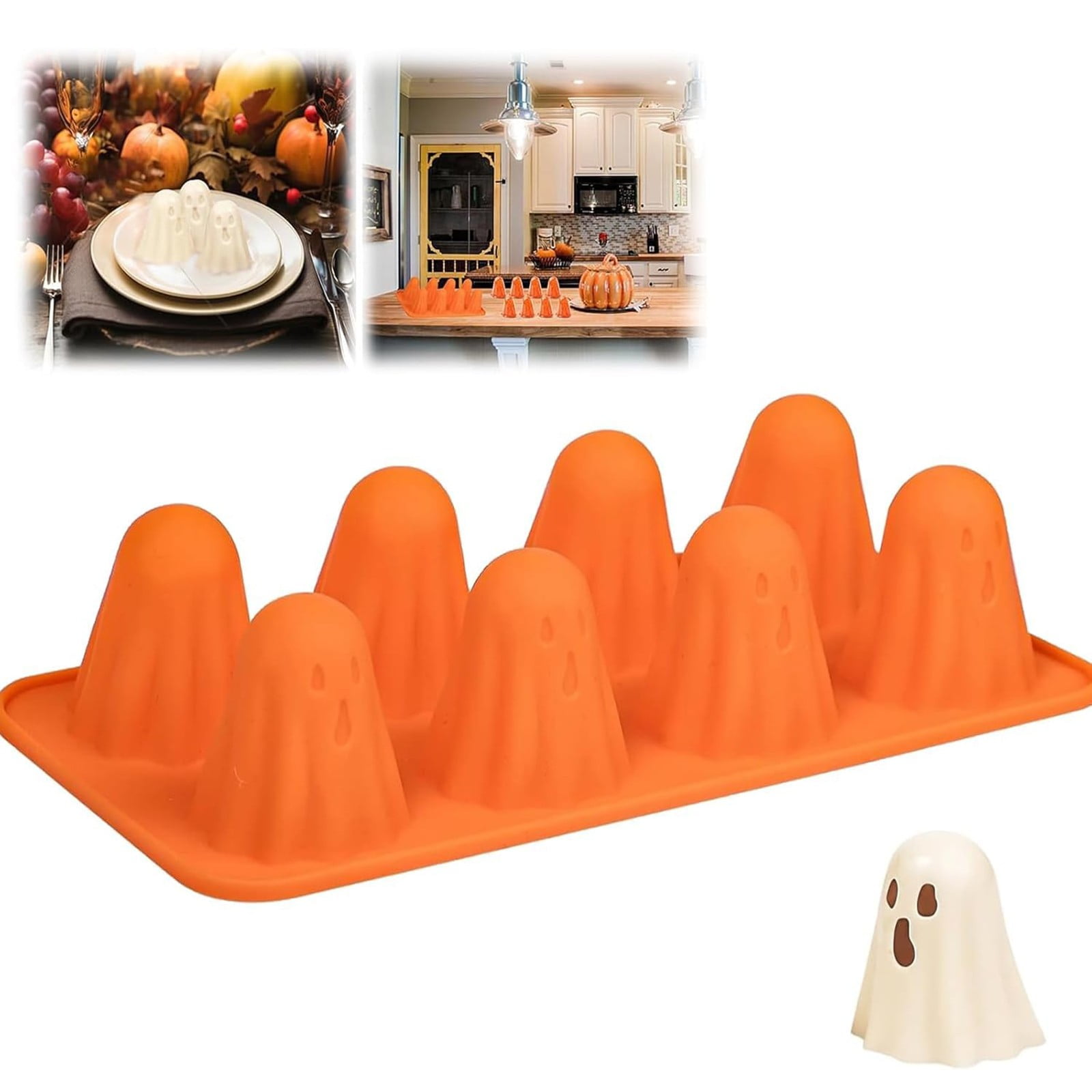 3D Ghost Silicone Molds, Halloween Silicone Baking Molds, Ghost ...
