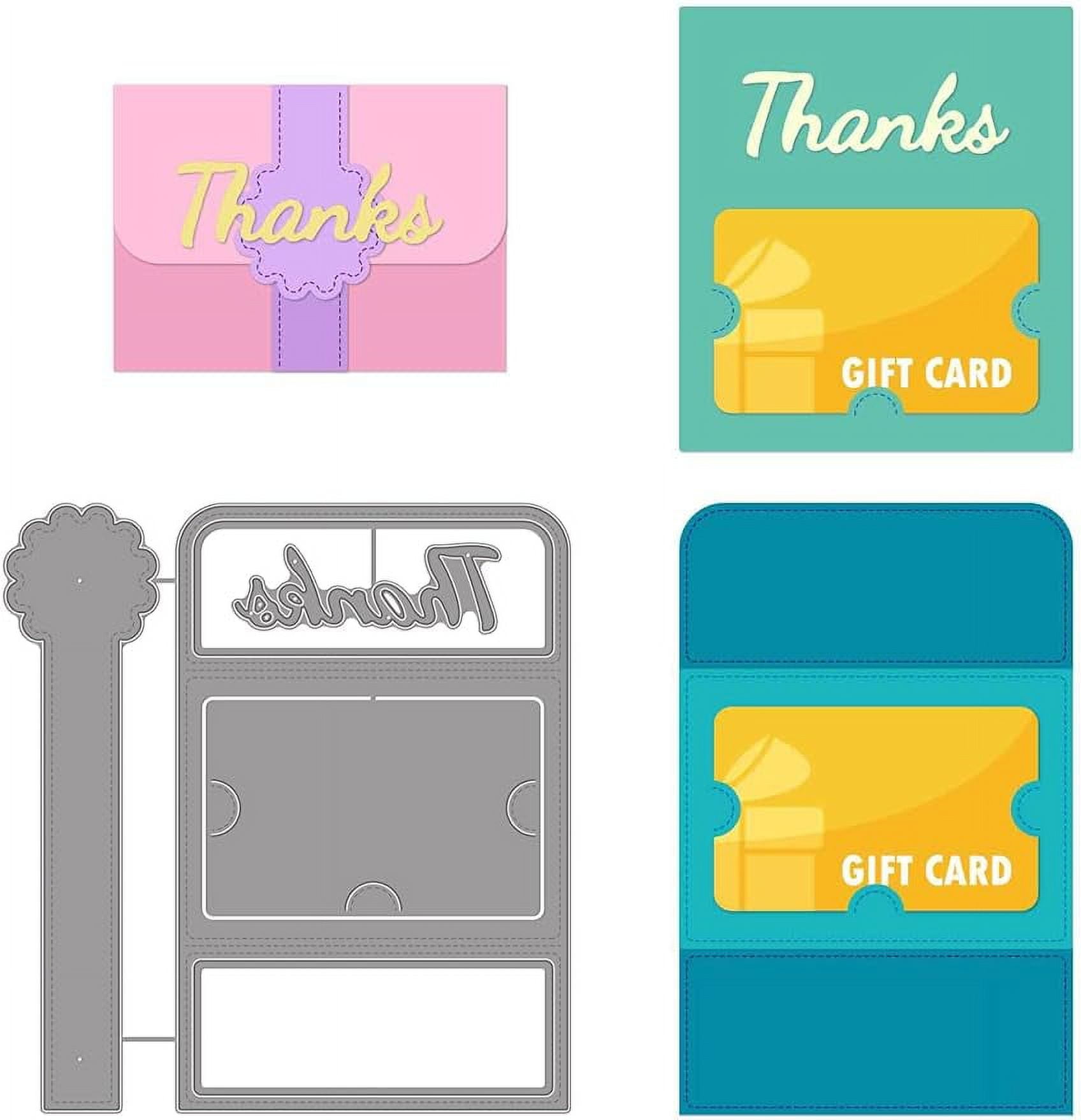 3D Gift Card Holder Cutting Dies Craft Envelope Card Bag Cutting Dies ...