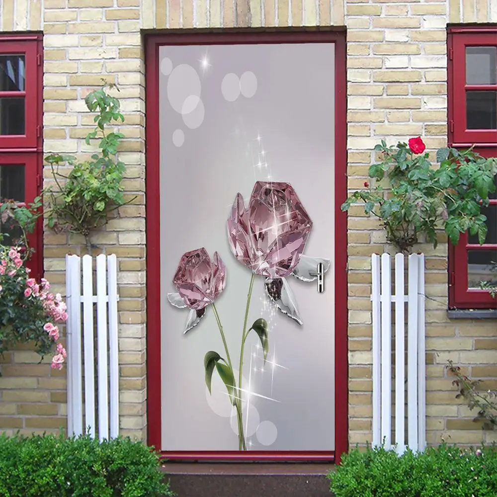 3D Girl Door Sticker Home r Living Room Bedroom Art Poster Wall Mural ...
