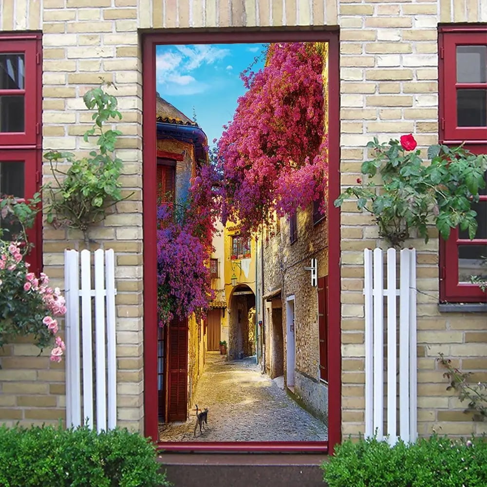 3D Girl Door Sticker Home r Living Room Bedroom Art Poster Wall Mural ...