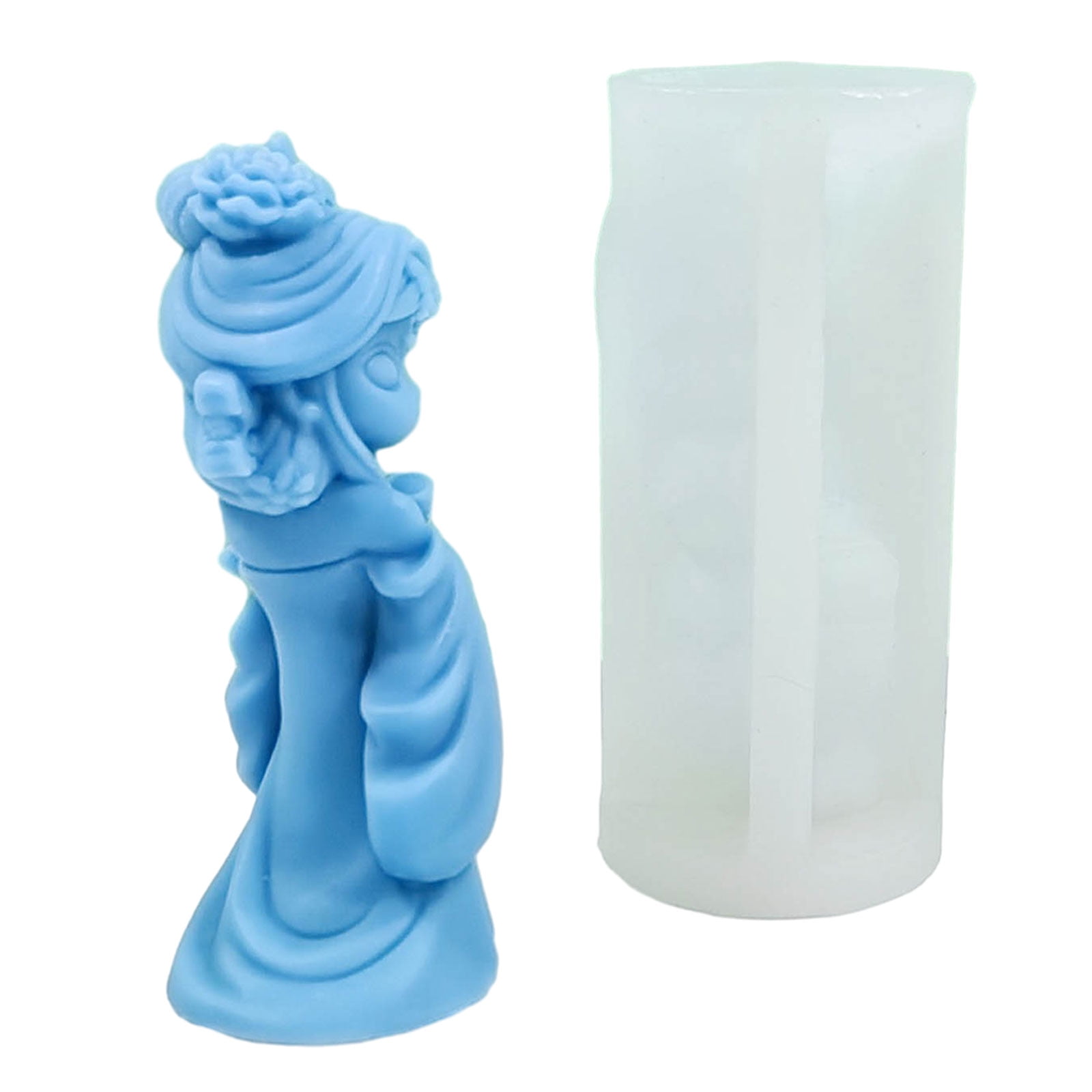 3D Girl Silicone Mold for Making Ancient Dolls Silicone Mould Resin ...