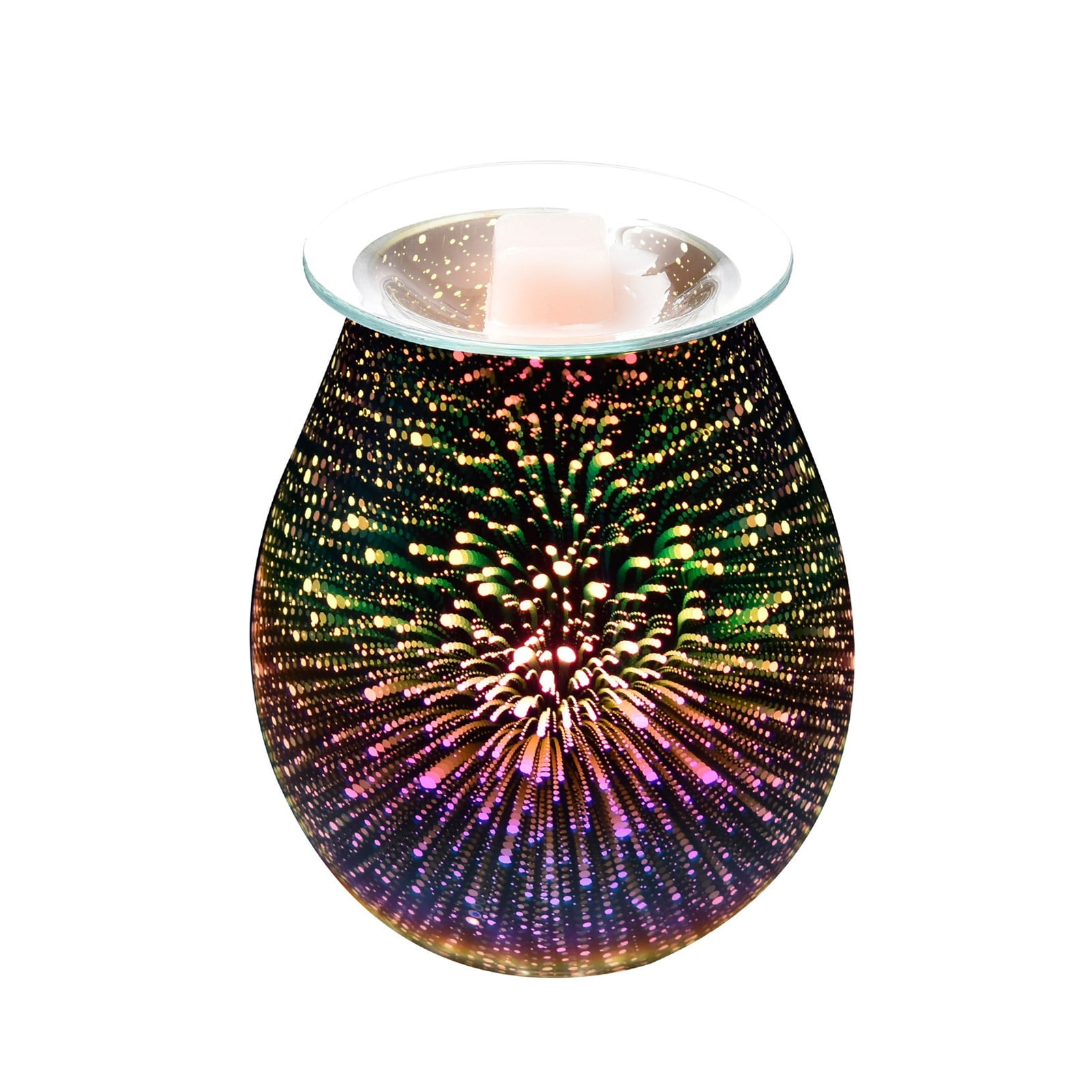 3D Glass Aroma Electric Wax Melt Burner Candle Wax Warmer For Scented ...