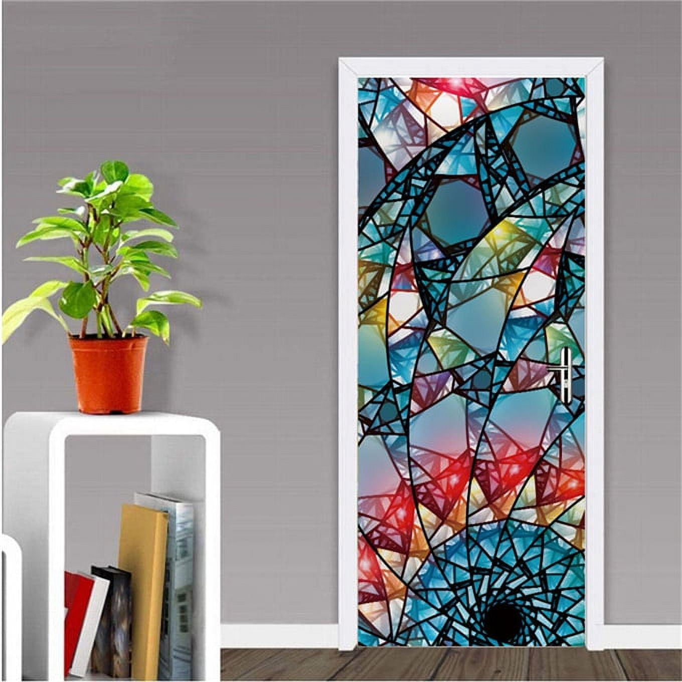 3D Glass Window Door Exterior Scenery Door Sticker Nature Landscape ...