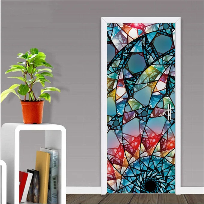 3D Glass Window Door Exterior Scenery Door Sticker Nature Landscape ...