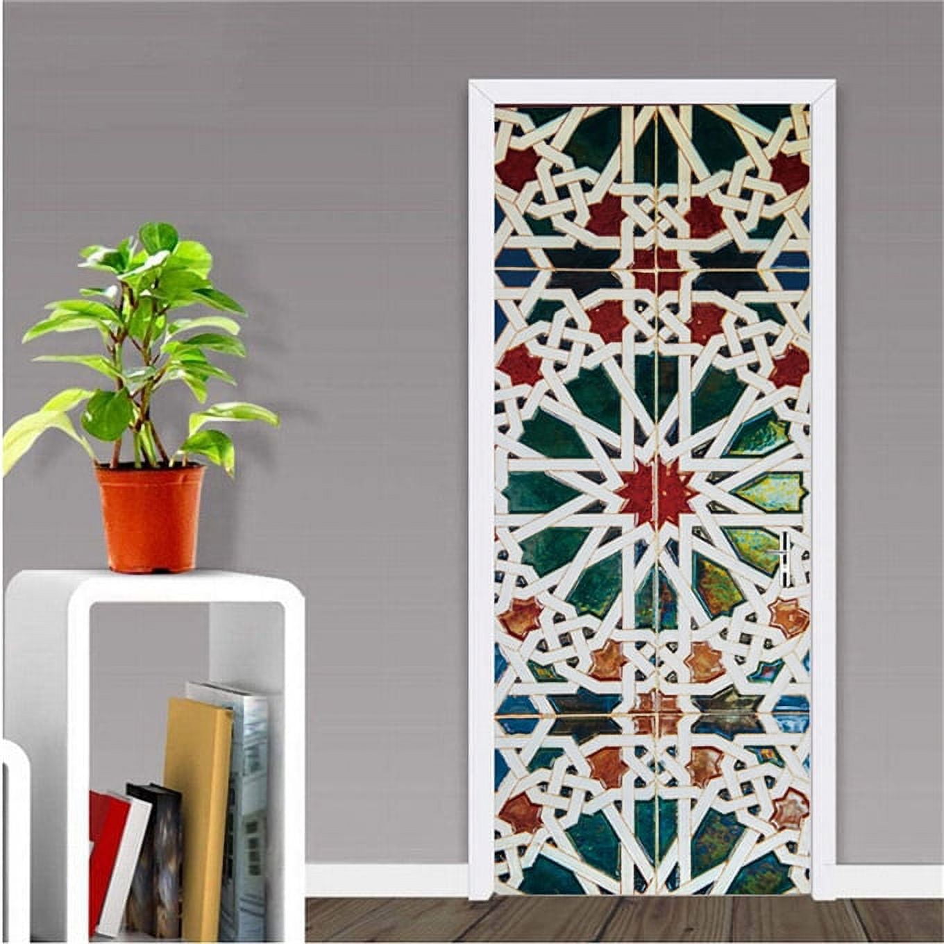 3D Glass Window Door Exterior Scenery Door Sticker Self-Adhesive Vinyl ...
