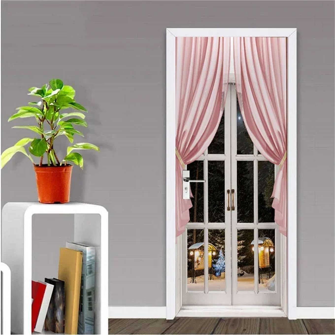 3D Glass Window Door Exterior Scenery Sticker Nature Landscape Self ...