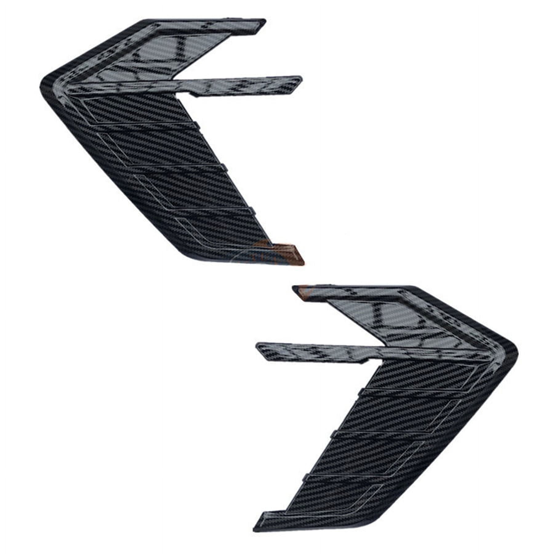 3D Gloss Carbon Fiber Look Car Side Wing Air Flow Fender Grill Intake ...