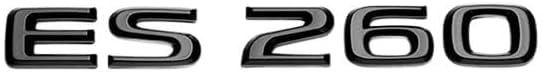3D Glossy Black ABS Letters, Letters ES200 ES250 ES260 ES300 ES350 ...