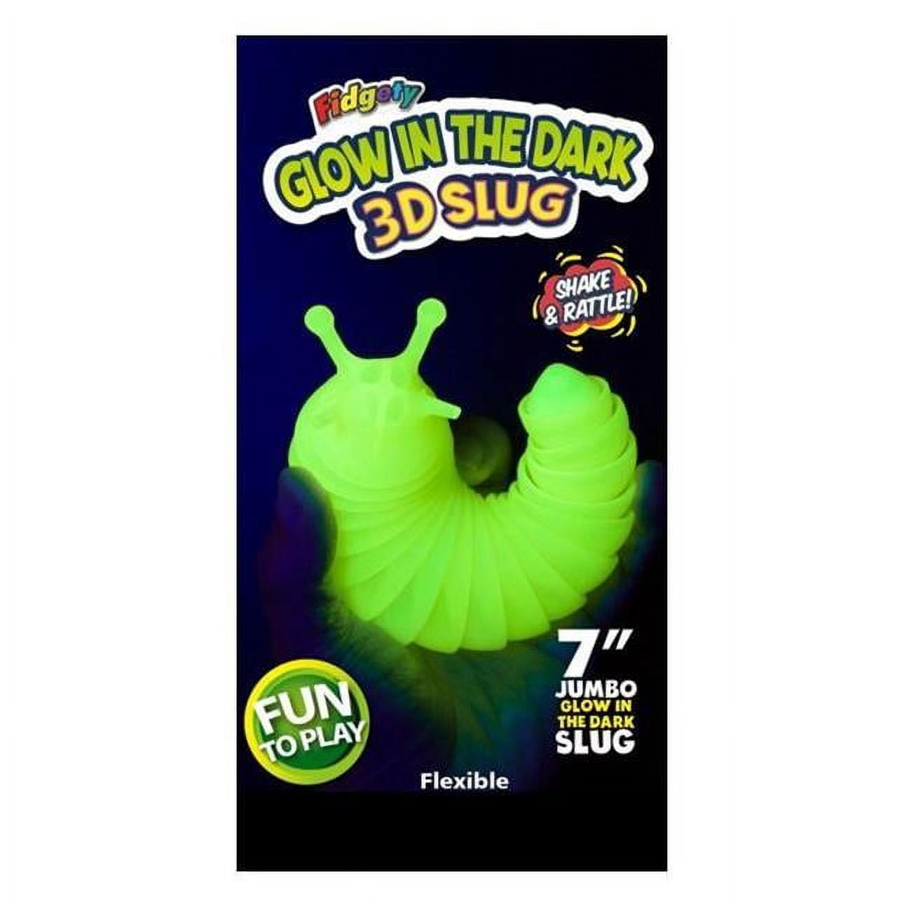 3D Glow in the Dark Fidget Slugs Toy, Assorted Color - Case of 12 ...