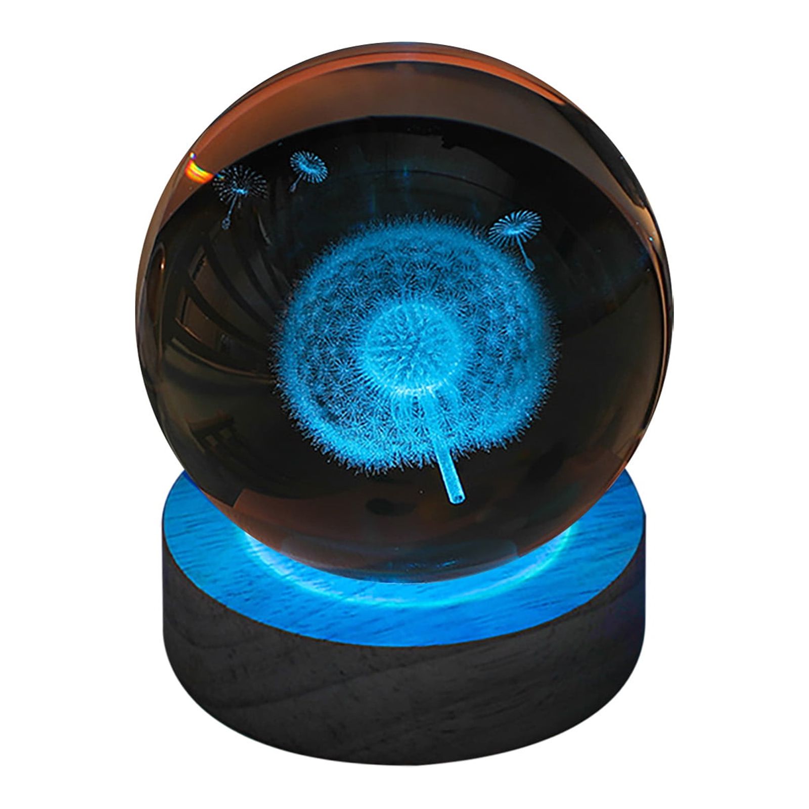 3D Glowing Planetary Galaxy Astronaut Crystal Ball Night Lights, LED ...
