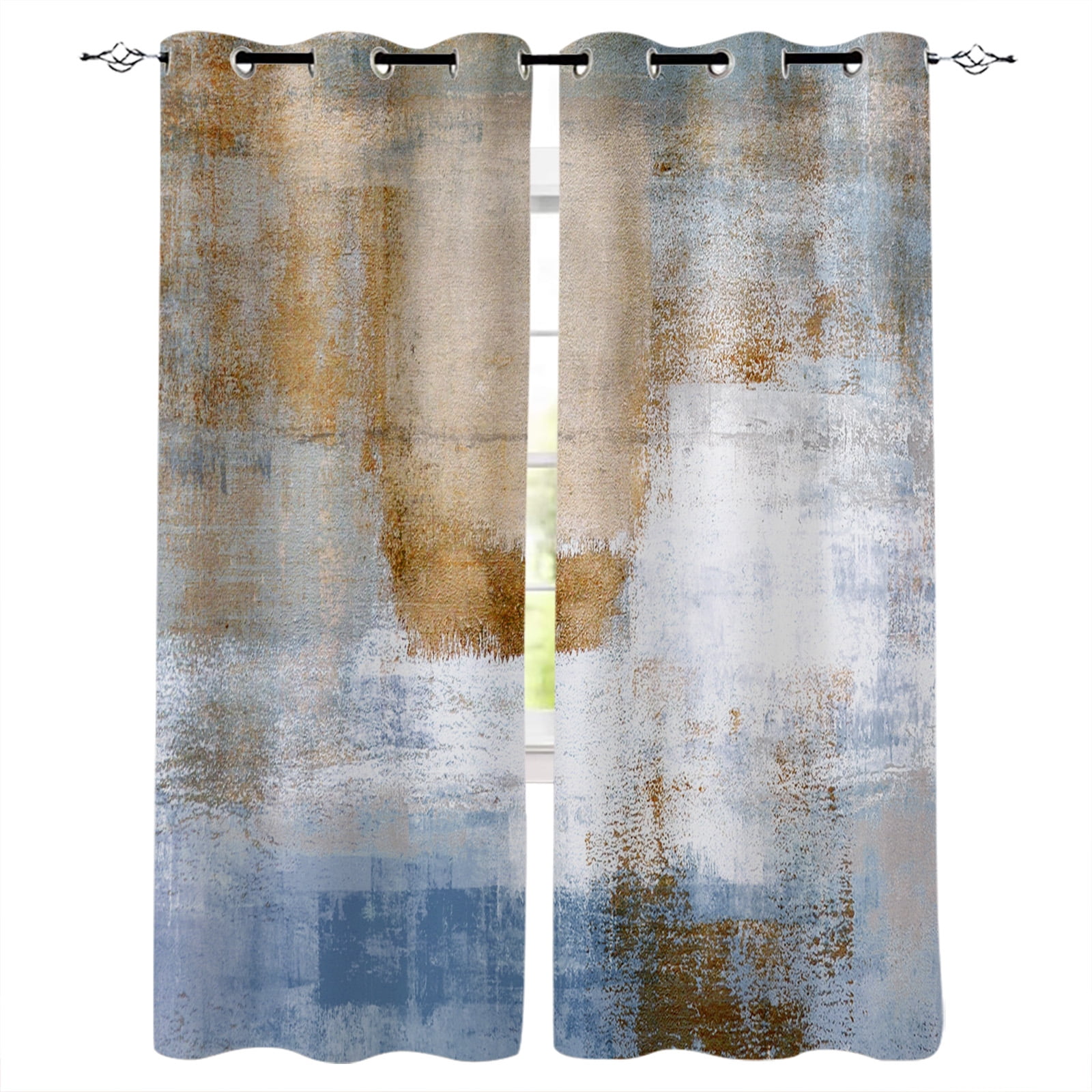 3D God OM Shiva Digital Printed Curtains for Living Room Bedroom Hall ...