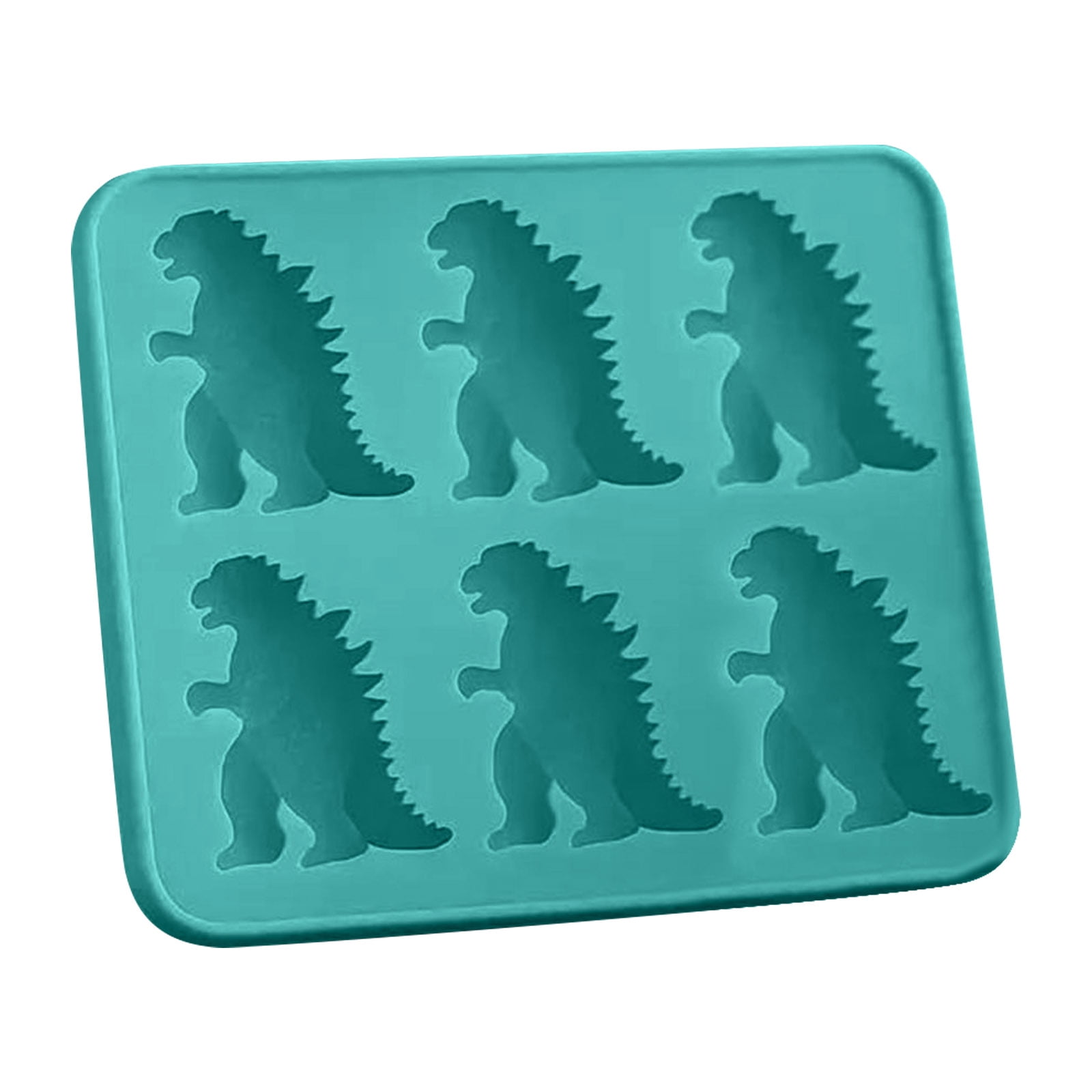 3D Godzilla Silicone Ice Tray with Funnel - 6 Textured Scale Shapes for ...