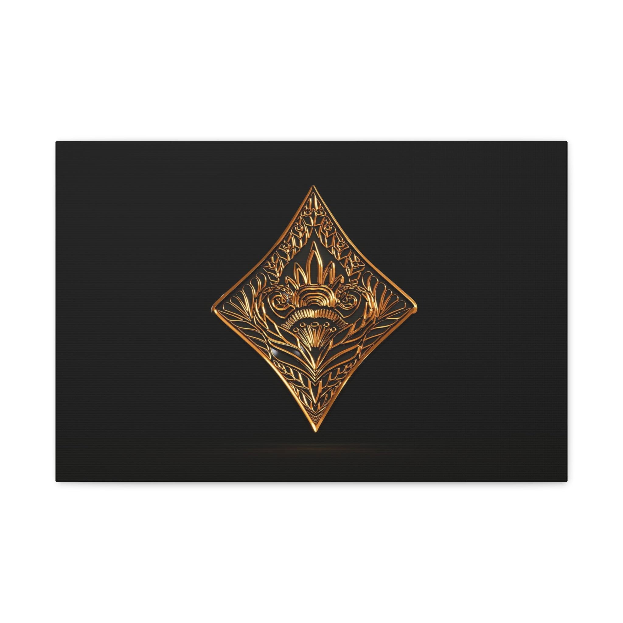 3D Gold Diamonds Playing Card Canvas Wall Art for Home Decor Ready-to ...