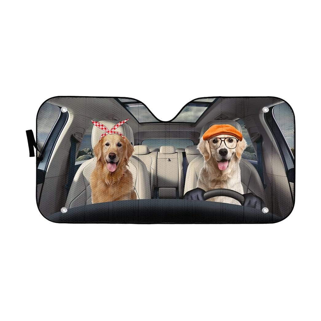 Golden Retriever Family Car Sunshade For Dog Lovers - Walmart.com