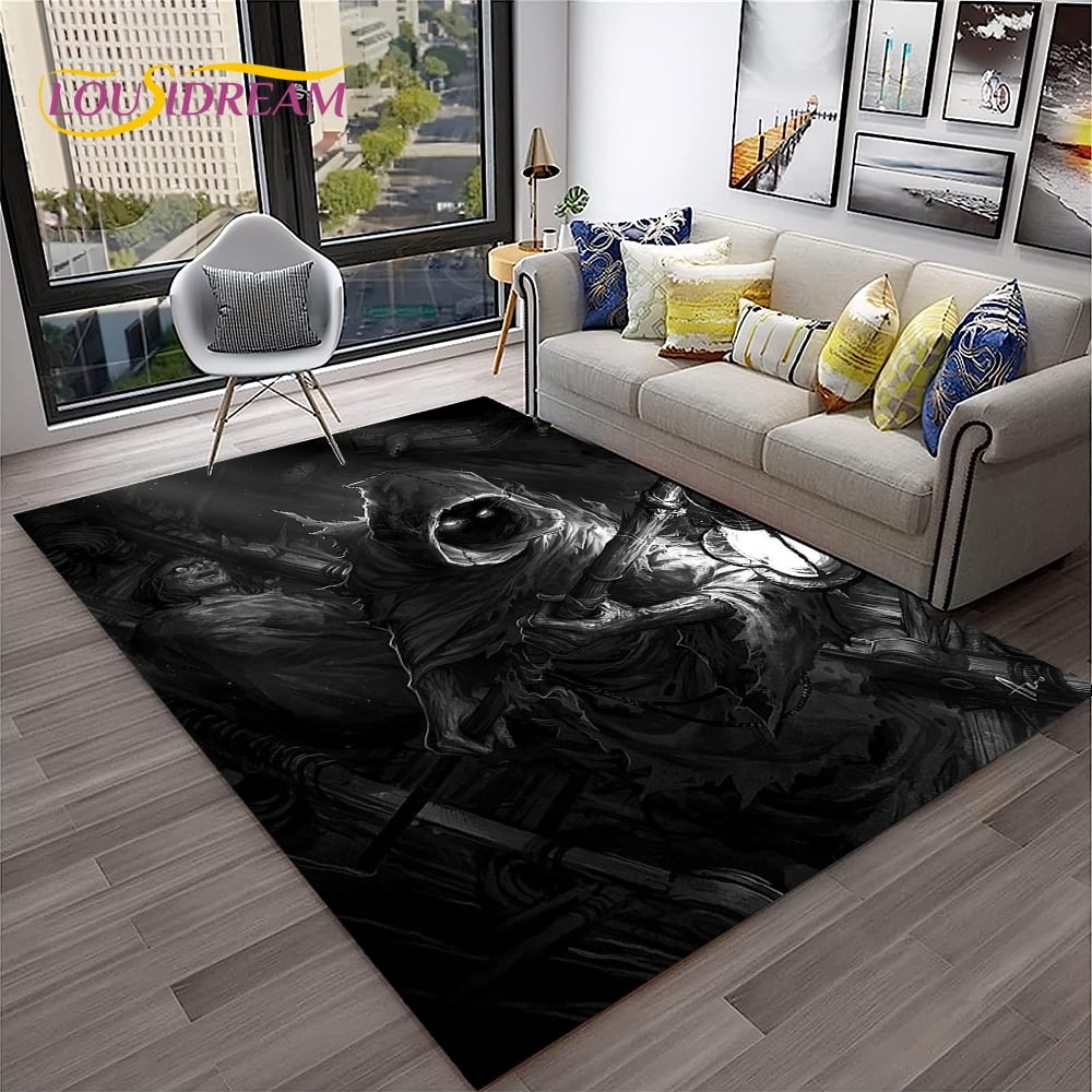 3D Gothic Horror Skull Cartoon Carpet Rug for Home Living Room Bedroom ...