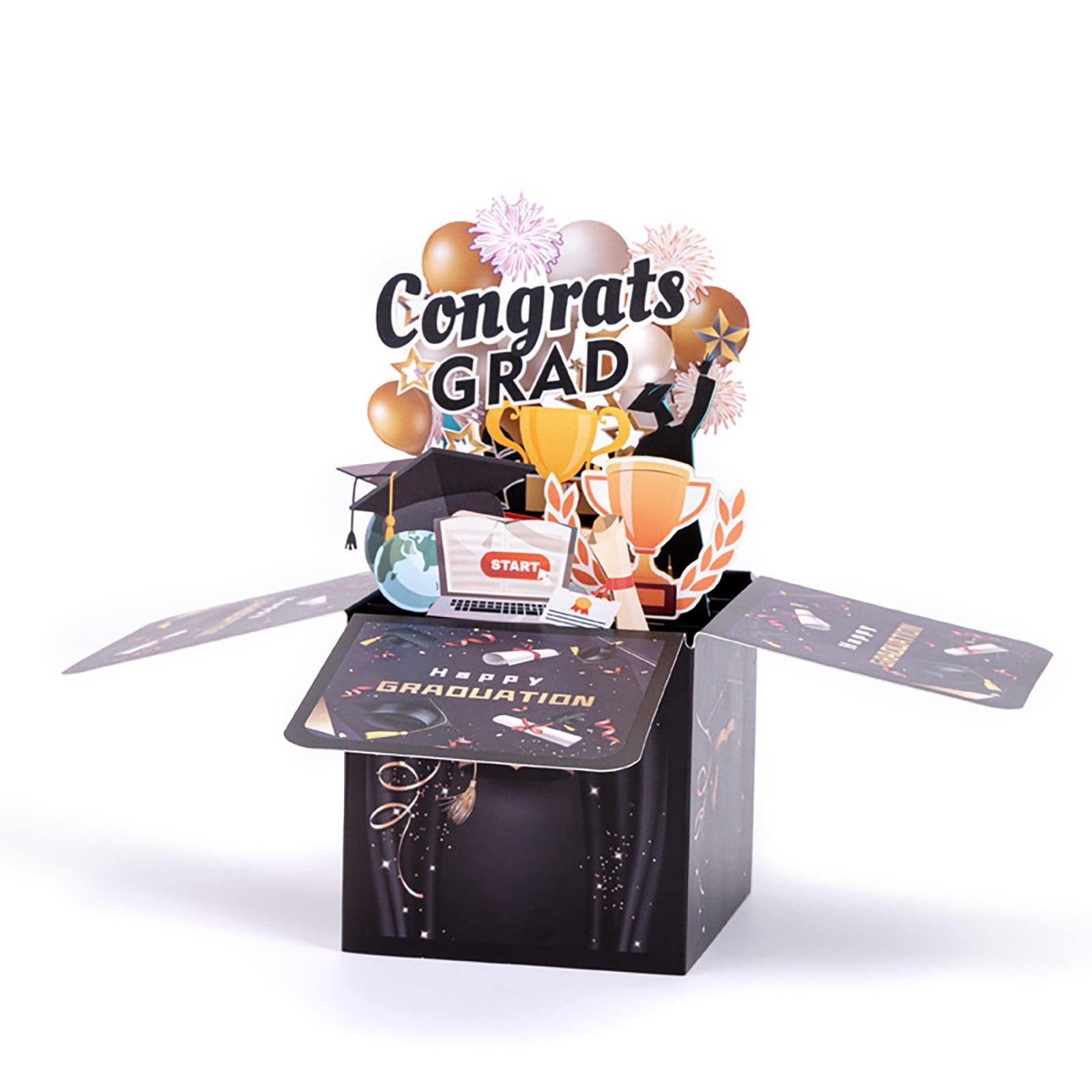 3D Graduation Popup Card with Envelope Perfect Congratulation Card and ...