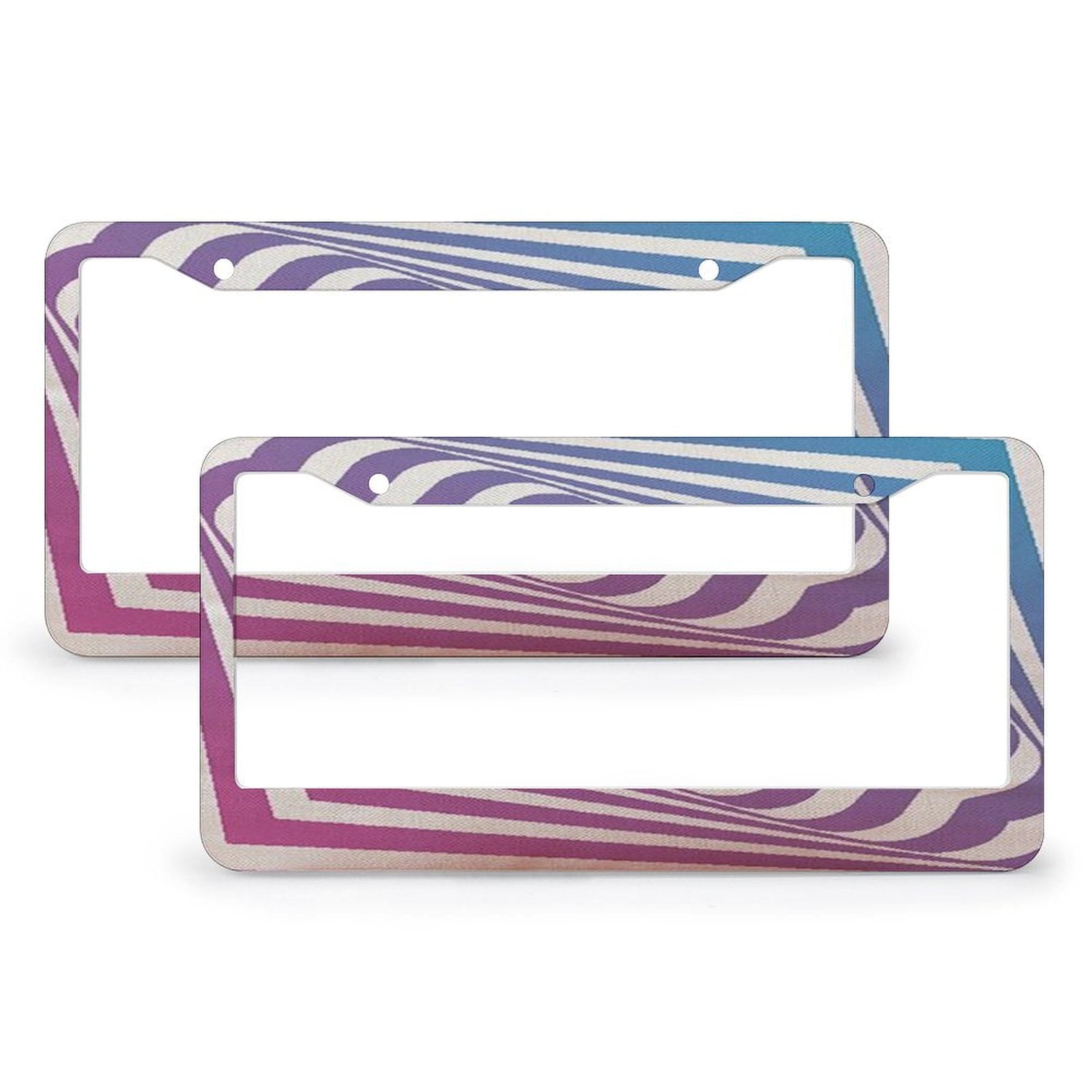 3D Graffi Style License Plate Frame - 2 Pack License Plate Frames ...