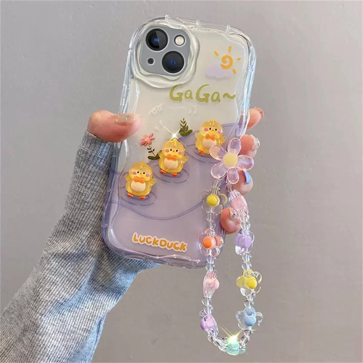 3D Graffiti Cartoon Chain Phone Cases for Samsung Galaxy S24 Ultra A54 ...