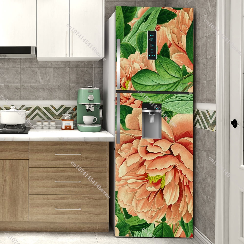 3D Graffiti Flower Fridge Sticker Matte Surface Material PVC Waterproof ...