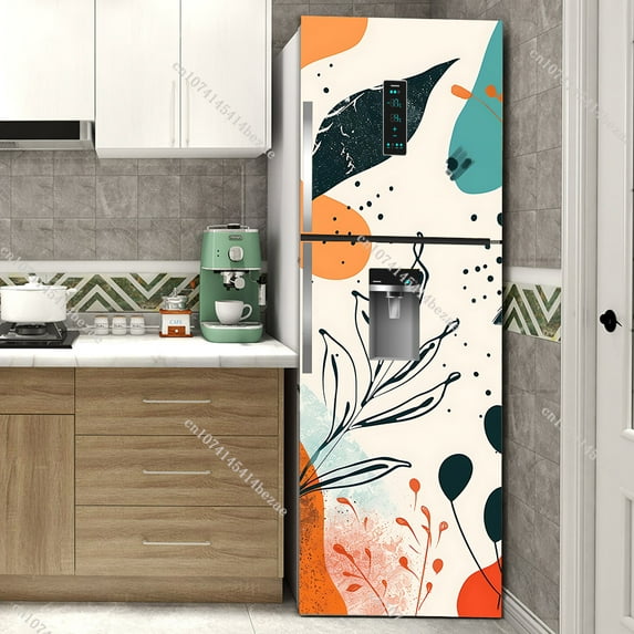 3D Graffiti Flower Fridge Sticker Matte Surface Material PVC Waterproof ...