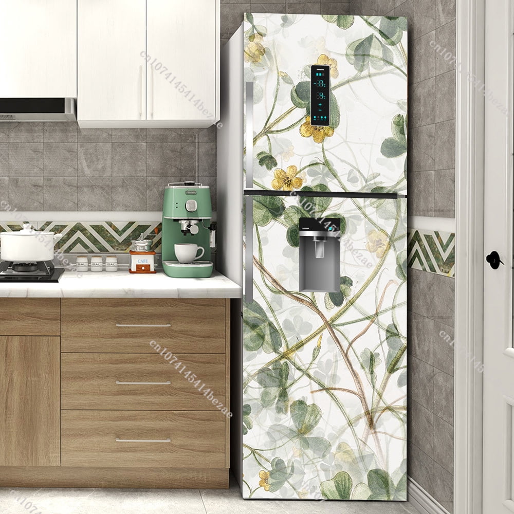 3D Graffiti Flower Fridge Sticker Matte Surface Material PVC Waterproof ...