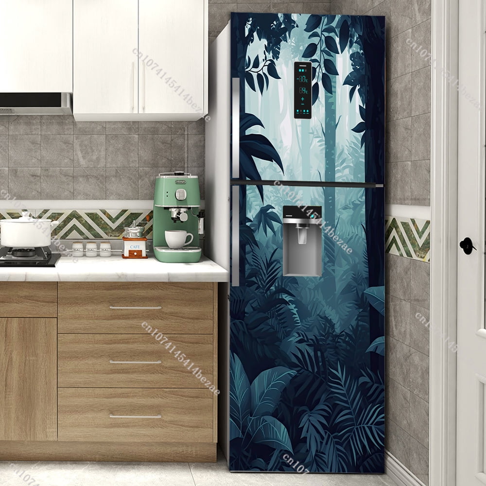 3D Graffiti Flower Fridge Sticker Matte Surface Material PVC Waterproof ...