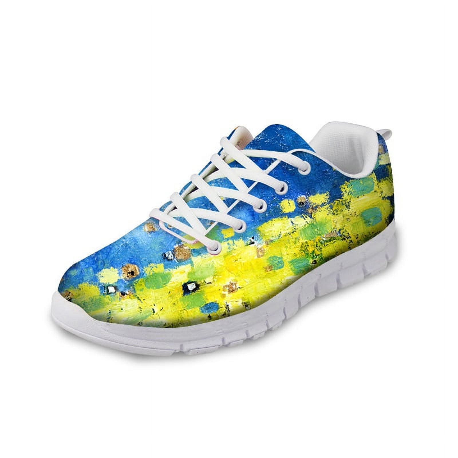 3D Graffiti Printing Women Casual Sneaker Customized Summer Mesh Shoes ...