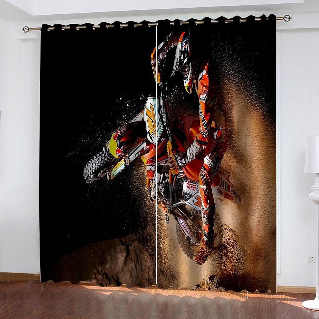 3D Green Banana Leaf Butterfly Tropical Plant Natural Scenery Shading Polyester Curtains for ...