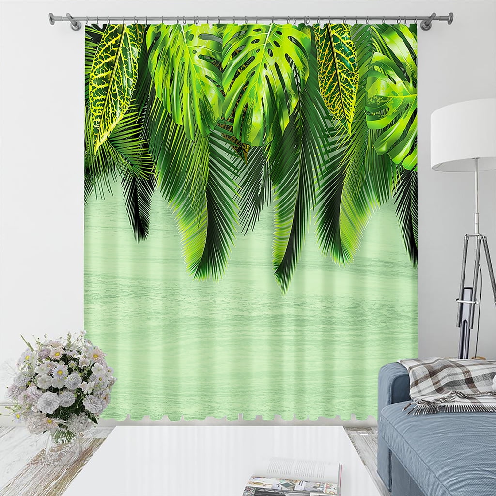 3D Green Banana Leaf Butterfly Tropical Plant Natural Scenery Shading ...