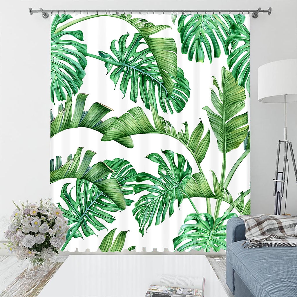 3D Green Banana Leaf Butterfly Tropical Plant Natural Scenery Shading ...