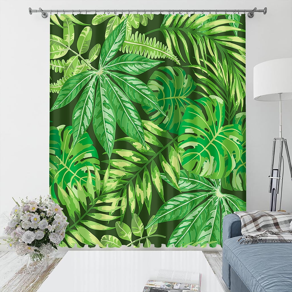 3D Green Banana Leaf Butterfly Tropical Plant Natural Scenery Shading ...