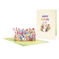 3D Greeting Easter Card Bunny Text,Happy Easter Card,Pop Up Card - Walmart.com