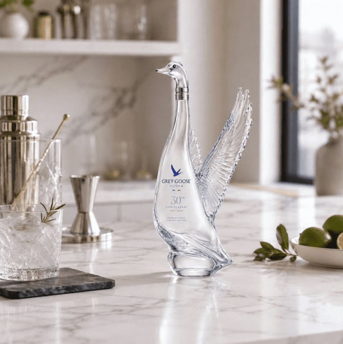3D Grey Goose Whisky Bottle 30th Anniversary 1996-2026, Unique Sculpted ...