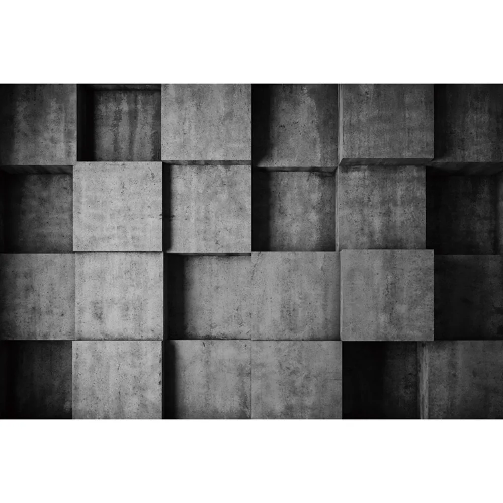 3D Grey Photo Backdrop Geometrical Cemt Marble Texture Home r ...