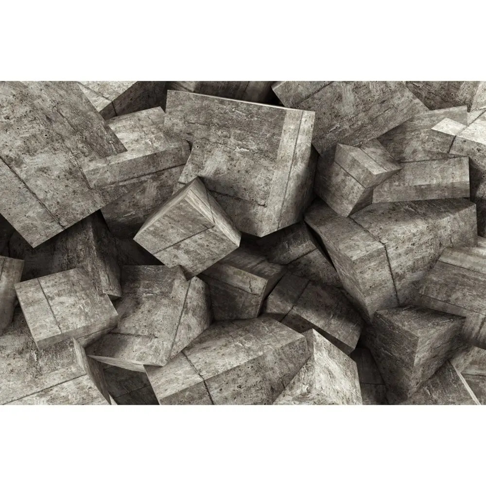 3D Grey Photo Wallpaper Backdrop Geometric Marble St Photo Studio ...