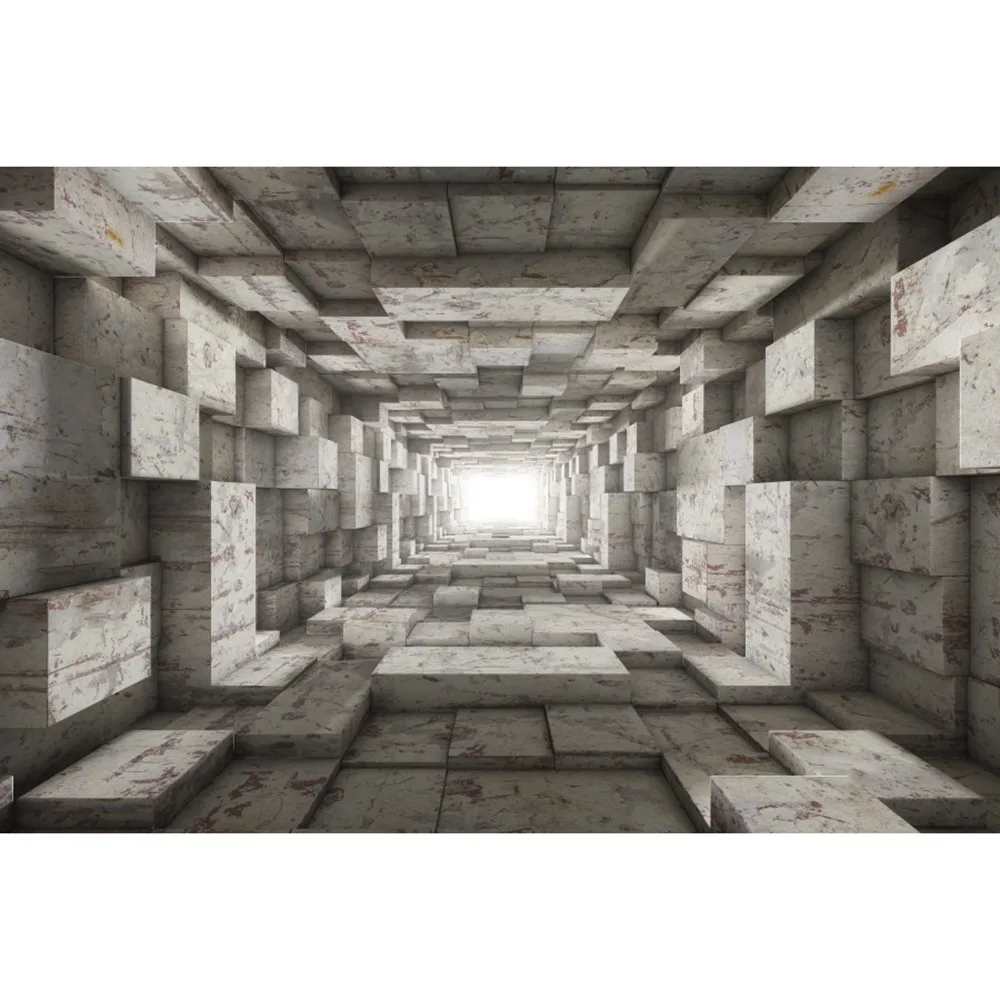 3D Grey Photo Wallpaper Backdrop Geometric Marble St Photo Studio ...