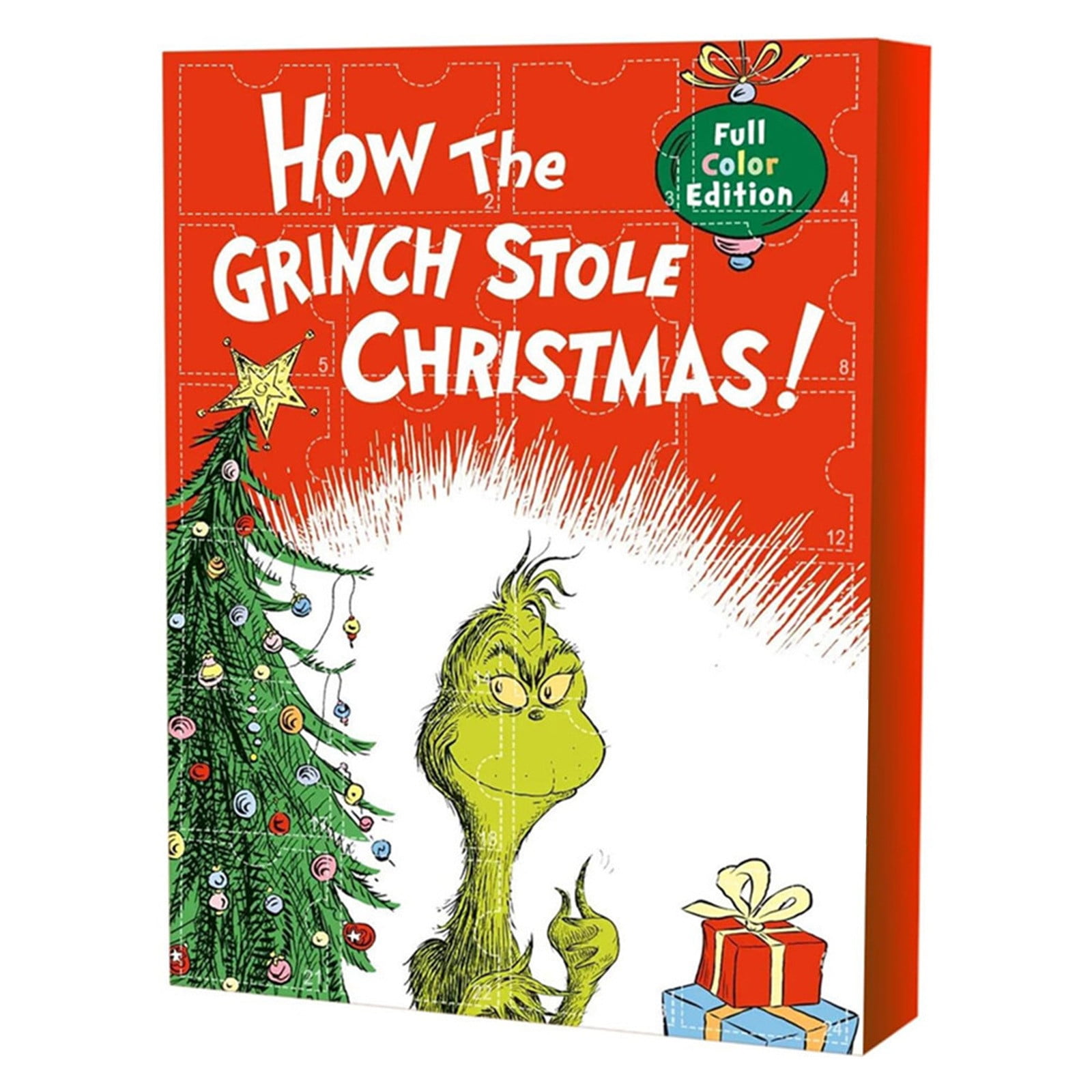 3D Grinch Themed Advent Calendar with 24 Pieces - Christmas Countdown ...