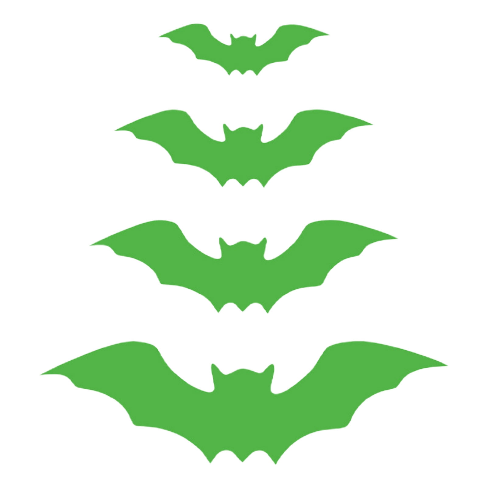 3D Halloween Bat Stickers - Set of 16 Realistic Bats Decor for Windows ...
